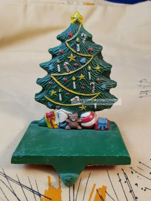 Vintage Midwest Importers Cast Iron Christmas Tree Stocking Holder ...