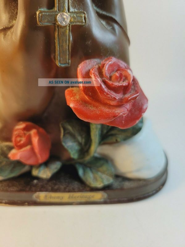 Vintage Large Praying Hands Religious Statue Pottery Ceramic African ...