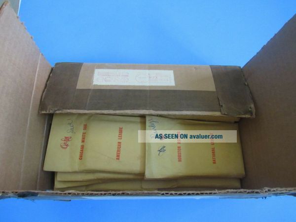1960 ' S APBA Major League Baseball Cards 21 Team Bags With Box | #45076419