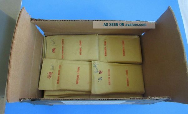 1960 ' S APBA Major League Baseball Cards 21 Team Bags With Box | #45076419