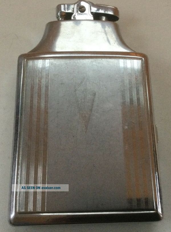 Vintage Ronson Art Deco Cigarette Case With Built In Lighter USA Made ...
