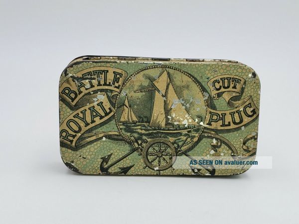 Antique Vintage United States Tobacco Co Tin Battle Royal Cut Plug ...