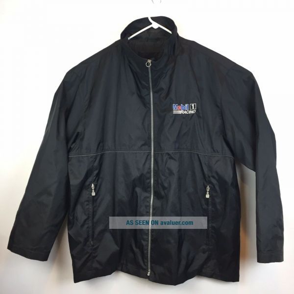 Vintage Mobil 1 Racing Oil Windbreaker Jacket Sz XL Men Black EZEM ...