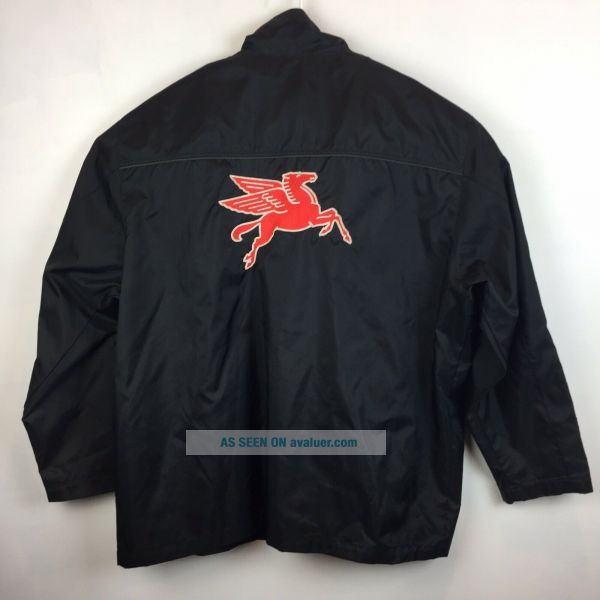 Vintage Mobil 1 Racing Oil Windbreaker Jacket Sz XL Men Black EZEM ...