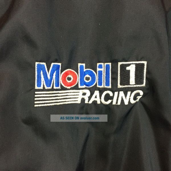 Vintage Mobil 1 Racing Oil Windbreaker Jacket Sz XL Men Black EZEM ...