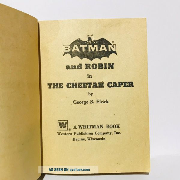 Batman The Cheetah Caper A Big Little Book 1969 Vintage Whitman Book ...