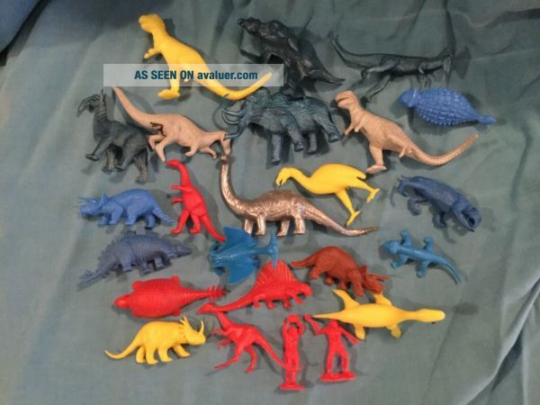 Huge Vintage 1960s MPC Multiple Dinosaur Plastic Prehistoric Playset ...