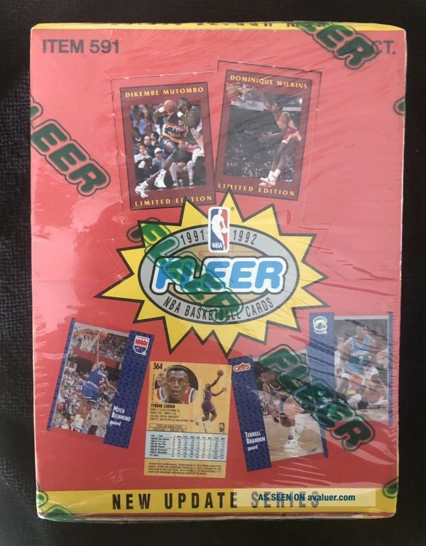 1991 - 92 Fleer NBA Basketball Updated Series Factory Box Jordan ...