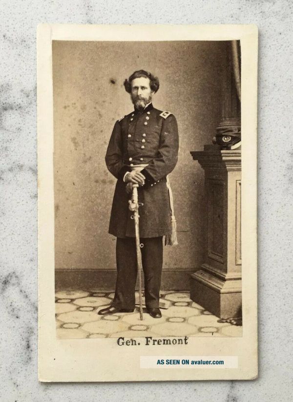 ANTIQUE CDV PHOTOGRAPH UNION MAJOR GENERAL JOHN CHARLES FREMONT BRADY ...