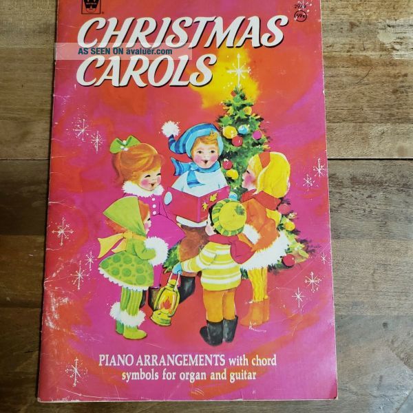 Vintage Christmas Carols Whitman Song Book Piano Arrangement Music 1957 ...