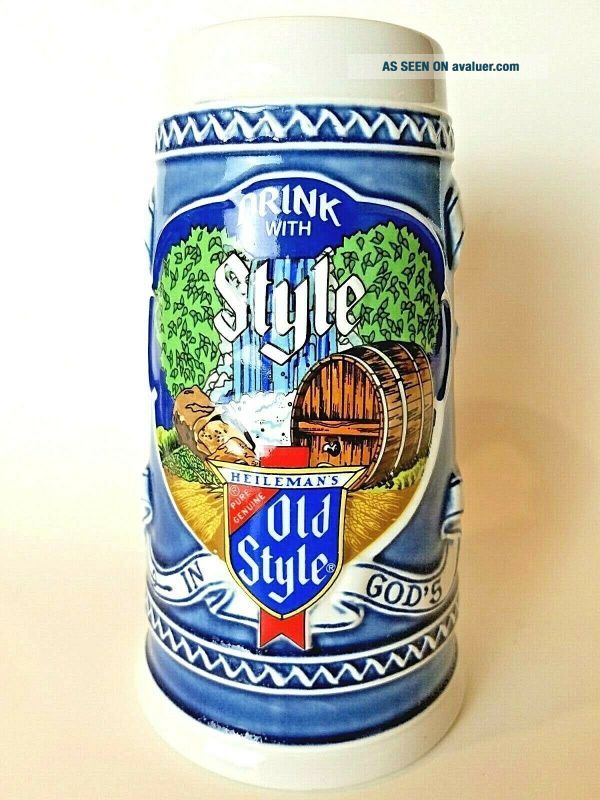 Vintage Ceramarte Old Style Beer Stein 1982 Heileman Brewery Vintage ...