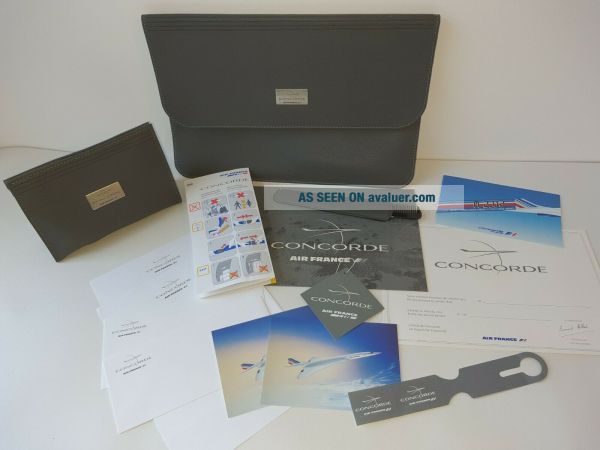 Air France Concorde Inflight Gift Pack Plus Toiletries And Safety Card ...