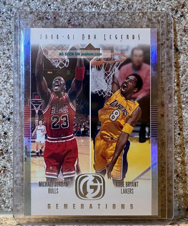 2000 - 01 Upper Deck NBA Legends Generations Michael Jordan Kobe Bryant ...