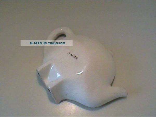 VINTAGE 1950 CERAMIC TEAPOT TEA BAG HOLDER - JAPAN | #45409407
