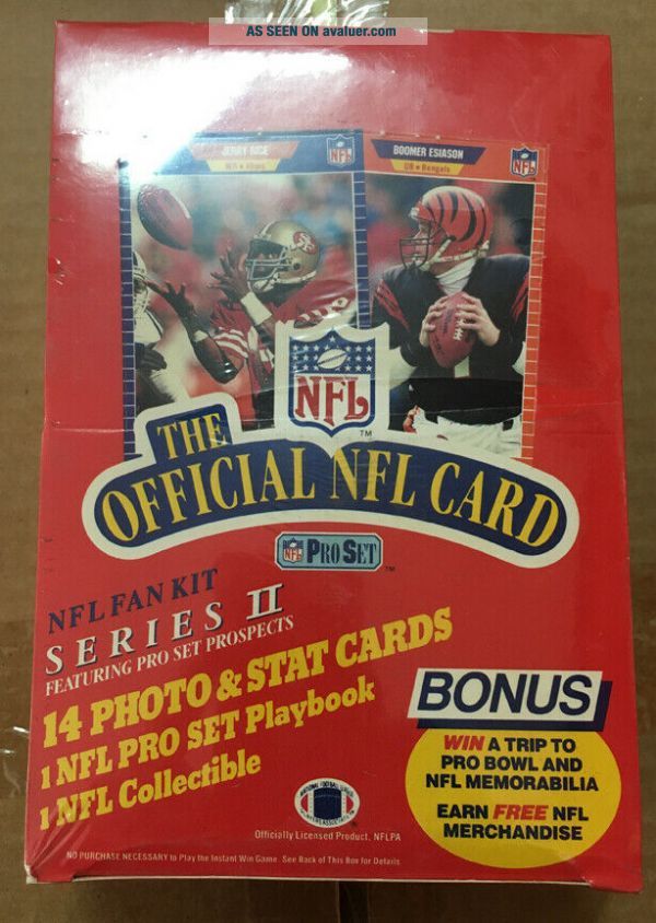 1989 PRO SET FOOTBALL SERIES 2 WAX PACK BOX OLD STOCK SANDERS AIKMAN ...