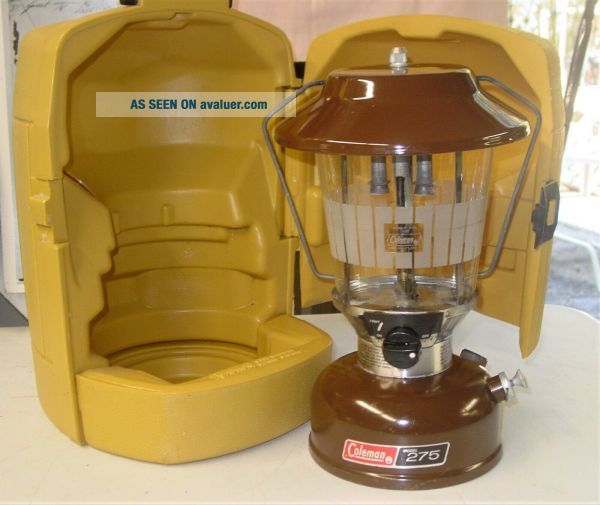 Vintage 1978 Coleman Model 275 Brown Lantern W Carry - Case | #45584871