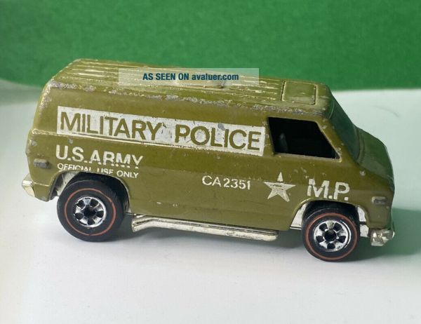 Vintage Hot Wheels Redlines US Army Military Police Van Hong Kong ...