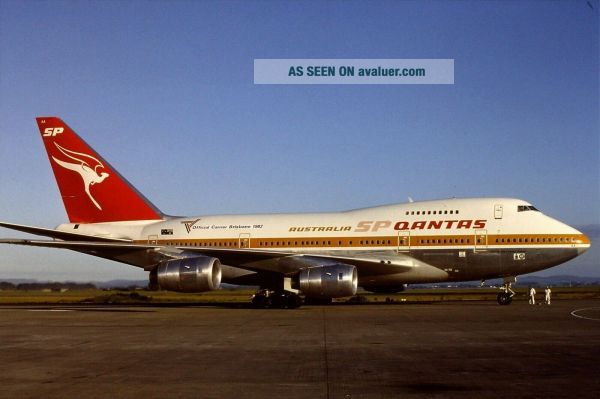35mm Colour Slide Of Qantas Boeing 747SP - 38 VH - EAA | #45624242