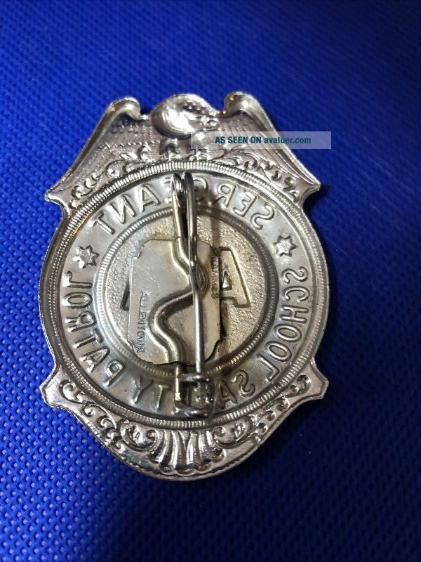 AAA School Safety Patrol Sergeant Badge Made By Grammes In Allentown PA ...
