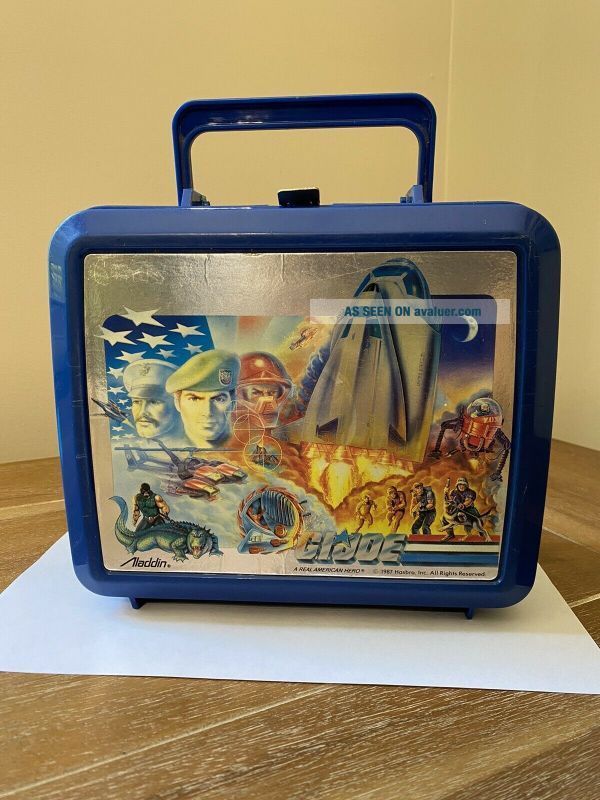 Vintage 1987 Aladdin GI Joe Plastic Lunchbox Space Shuttle Military ...