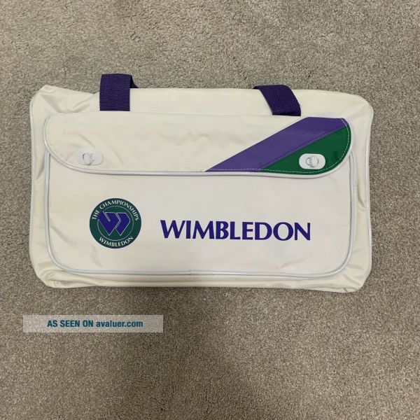Vintage White Purple Wimbledon Lawn Tennis And Croquet Club Bag Gym ...