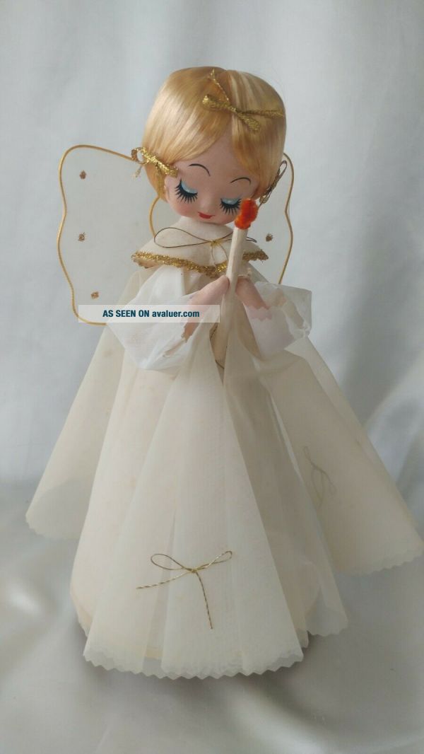 Vintage Christmas Rotating Musical Angel Plays Silent Night | #45743368