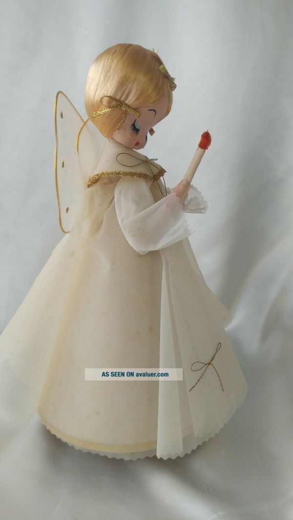 Vintage Christmas Rotating Musical Angel Plays Silent Night | #45743368