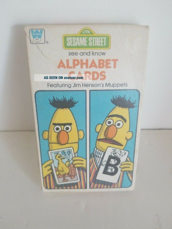 Vintage 1978 Sesame Street Alphabet Card Jim Henson Muppets | #45726167