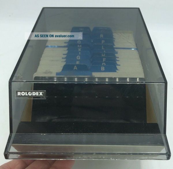 Vintage Rolodex Model VIP 35C Business Card Phone Address File And ...