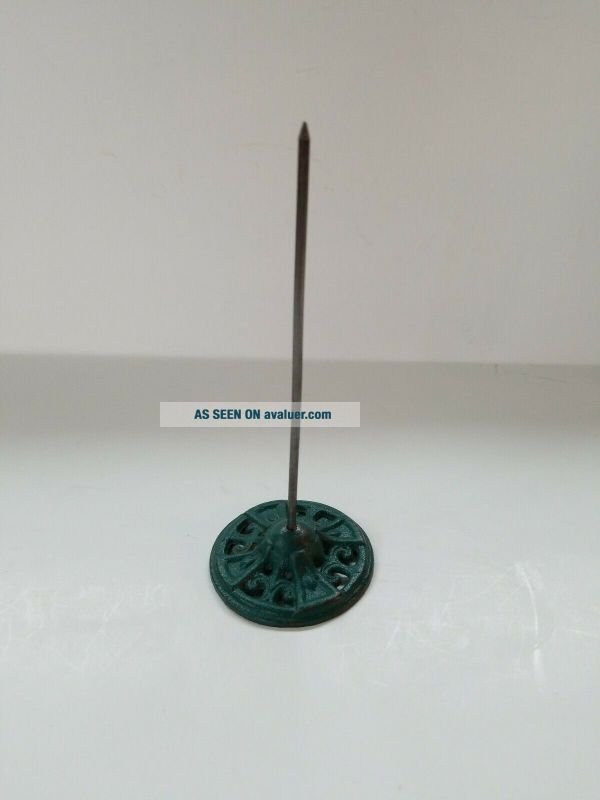 Vintage Cast Iron Spike Letter Note Holder 5 " Tall | #45759094