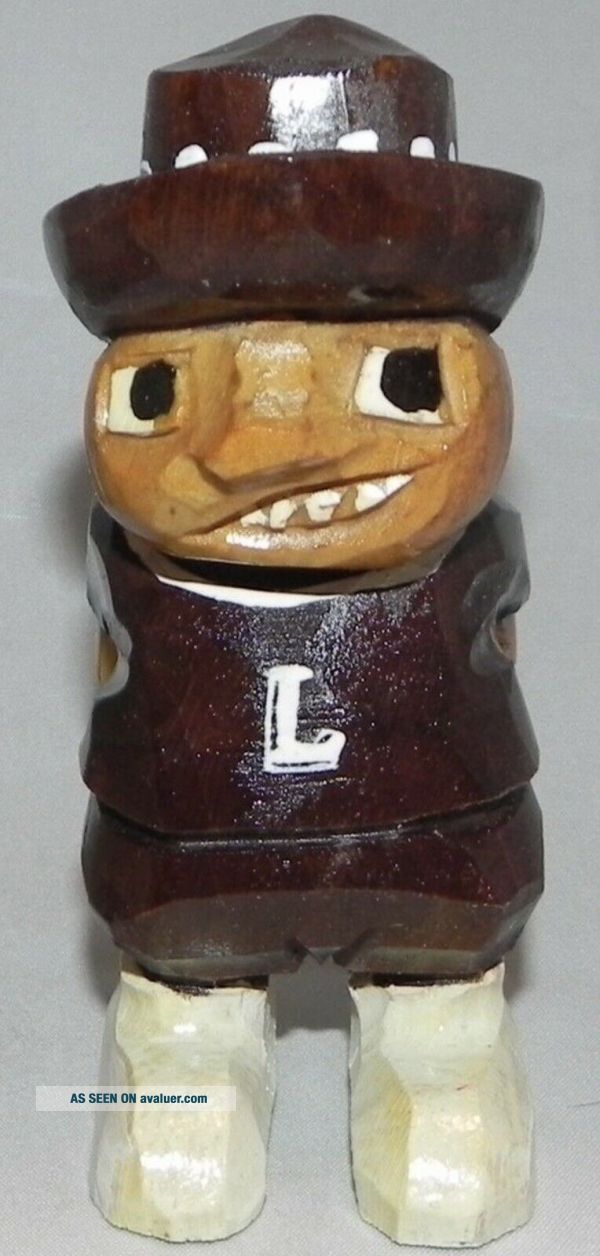 Vintage 1950 ' S Anri Lehigh University Engineer Mascot Hand Carved ...