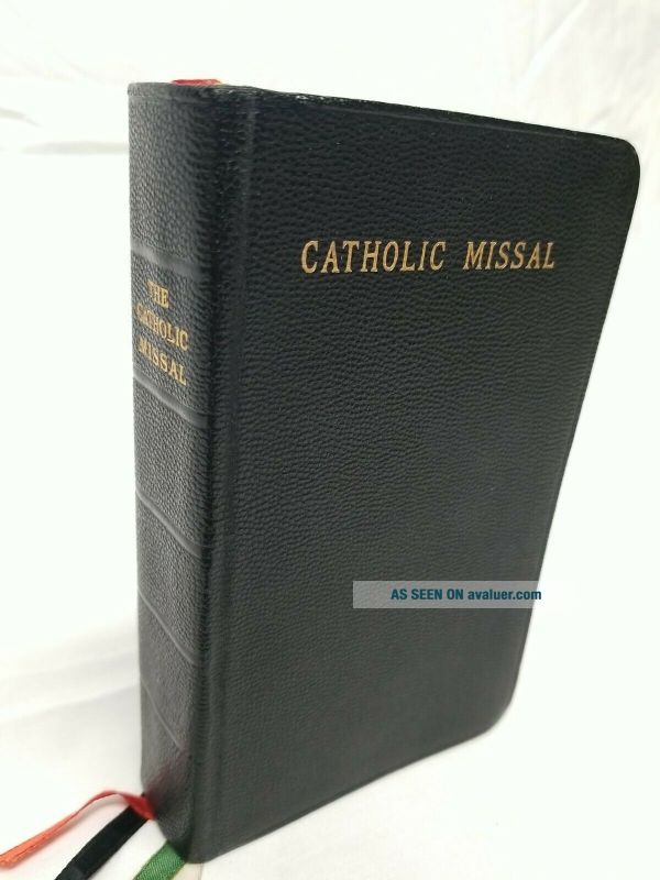 1943 CATHOLIC MISSAL Translation Of Missale Romanum Antique Catholic ...