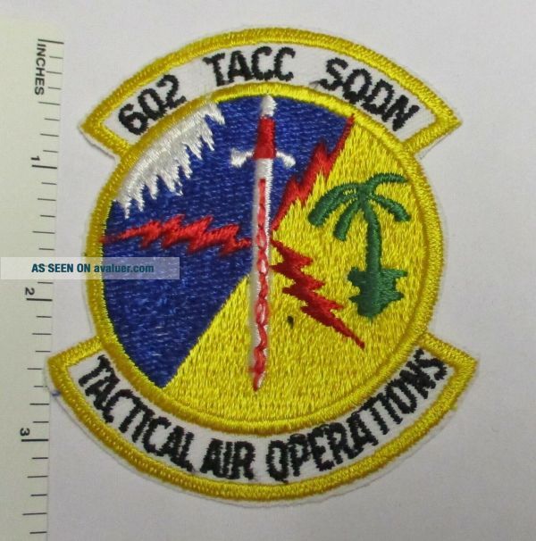 602nd TACC TACTICAL AIR OPERATIONS SQUADRON US AIR FORCE PATCH Vintage ...