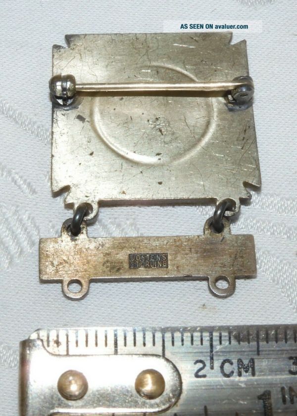 VINTAGE US ARMY STERLING SILVER DRIVER QUALIFICATION BADGE - WHEELED ...