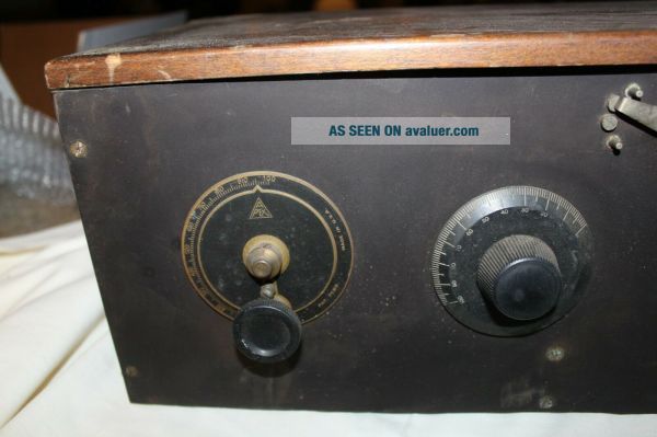 Vintage Or Antique Kit Radio In Wood Case Homemade Apex Dials Short ...