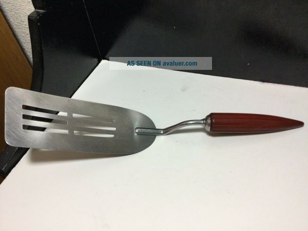 Vintage Androck MCM Bakelite Red Bullet Handled Spatula Stainless Made ...