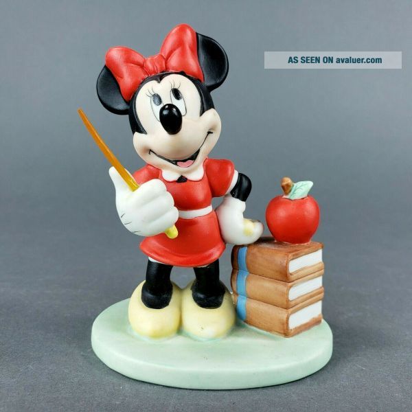 Vintage Walt Disney Minnie Mouse Teacher Ceramic Figurine Sri Lanka ...