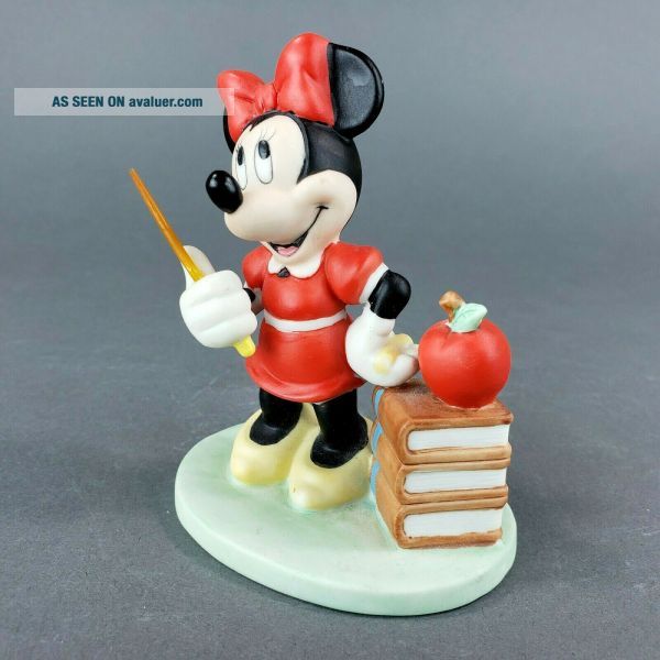 Vintage Walt Disney Minnie Mouse Teacher Ceramic Figurine Sri Lanka ...