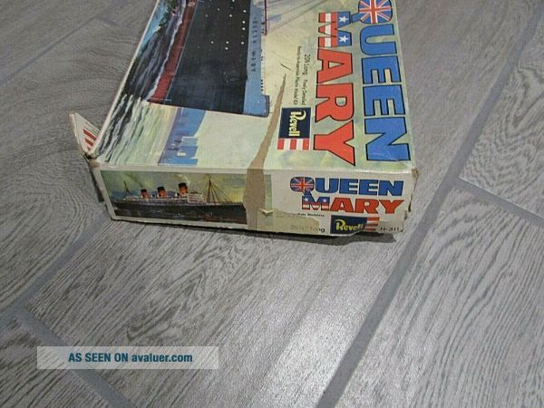 VINTAGE REVELL QUEEN MARY CRUISE LINER SHIP SCALE MODEL KIT | #45814579