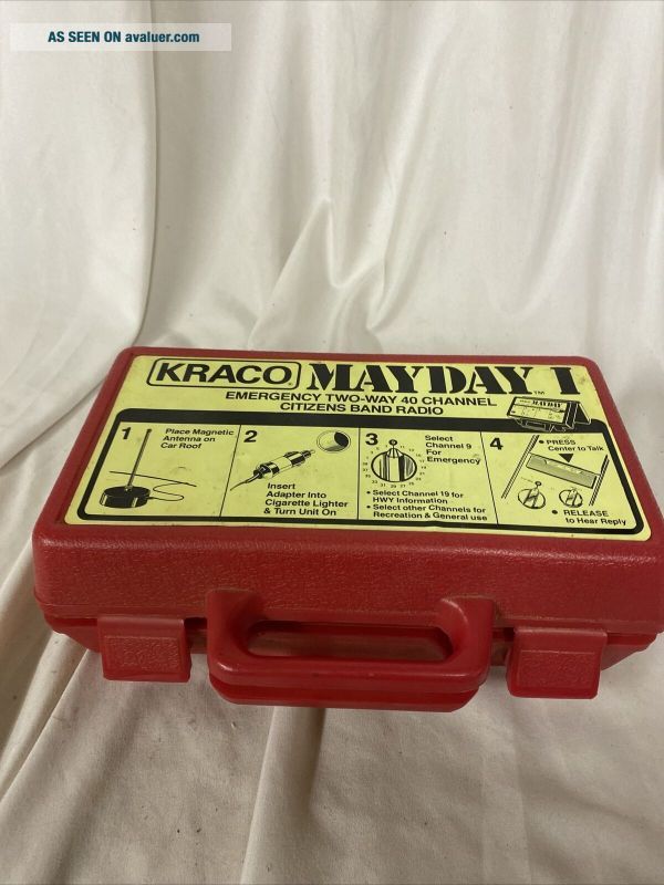 Vintage Kraco Mayday 1 Emergency Two - Way 40 Channel CB Radio ...