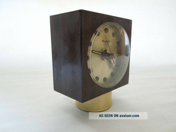 Rare Vintage Bulova Alarm Clock Mid Century Modern Model 3RA019 Made In ...