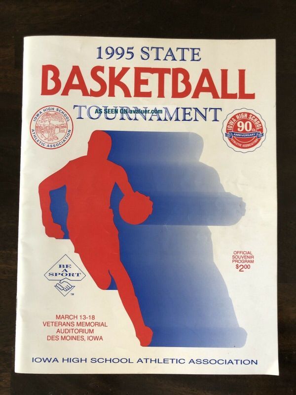 VINTAGE 1995 Iowa High School Boys State Basketball Tournament Program ...