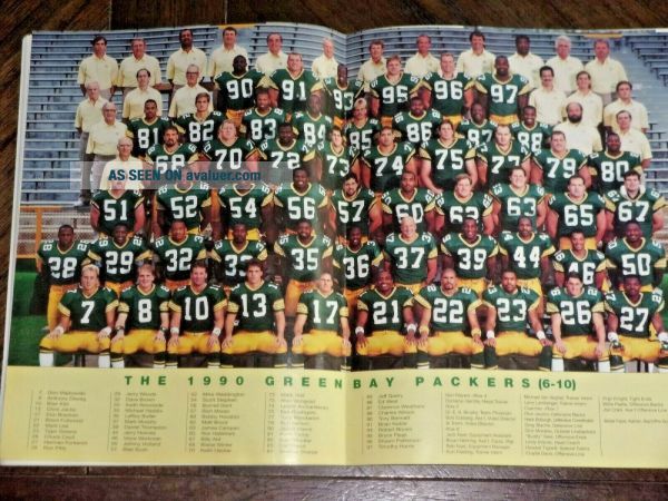 1991 GREEN BAY PACKERS NFL Football Annual Yearbook | #45957162