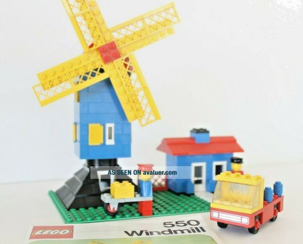 Vintage 1976 LEGO Windmill 550, 100 Complete With Instructions | #46043294