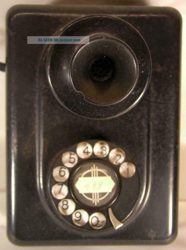 Antique Automatic Electric Dial Metal Wall Mount Telephone | #46066483