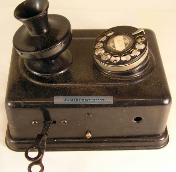 Antique Automatic Electric Dial Metal Wall Mount Telephone | #46066483
