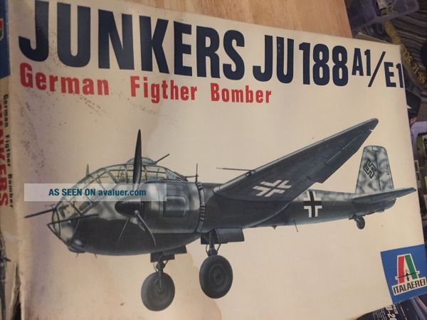 Vintage Italeri Italaerei JUNKERS JU 188 A1 - E1 1/72 Rough Box ...