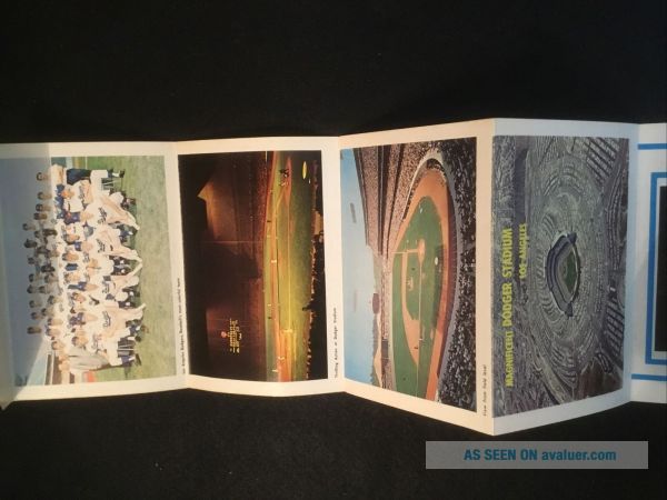 1971 Greetings From Dodger Stadium Fold - Out Postcard Book Complete ...