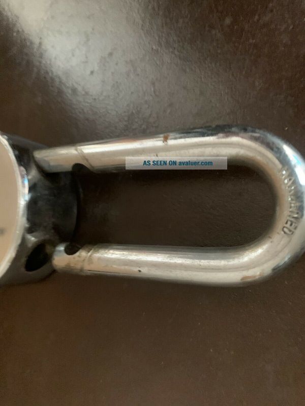 Vintage American Lock Company Large Padlock With Key USA Hardened ...