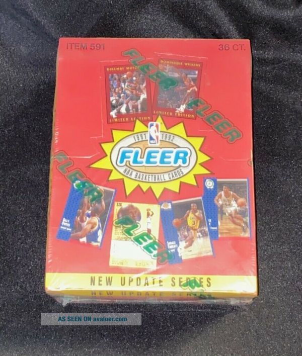 1991 - 92 Fleer NBA Basketball Updated Series Factory Box | #46120800